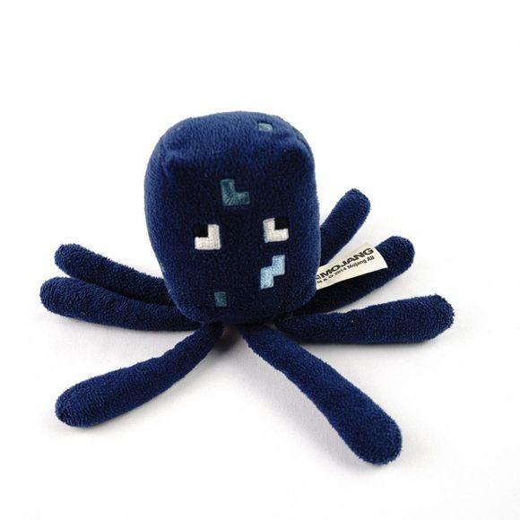 Mojang | Toys | Minecraftseries Overworld Squid 7 Inch Blue Plush Toy ...